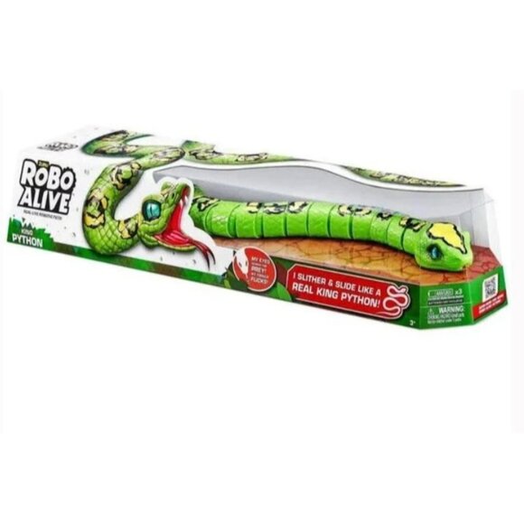 Robo Alive | Toys | Robo Alive 3 Inch King Python Snake Robotic Toy Pet ...